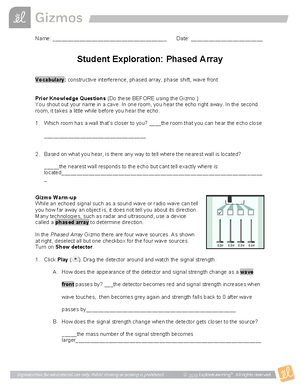 Unit 1 Measuring Motion Student Explorer Gizmo-1 - 2019 Name