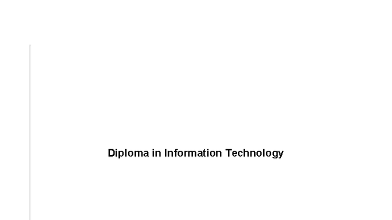 Diploma in IT WIL: Comprehensive Workplace Study Guide - Studocu