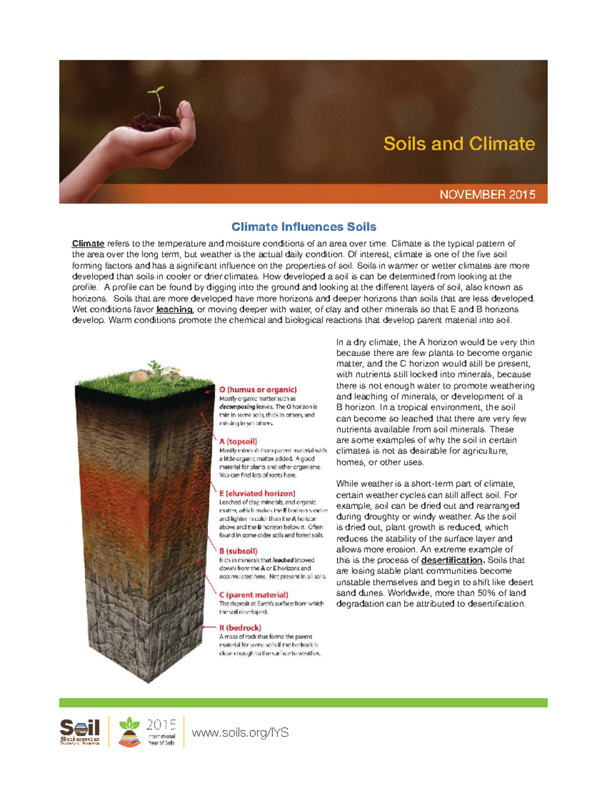 Soil and Climate: Study Material for Geography (NOV 2015) - Studocu
