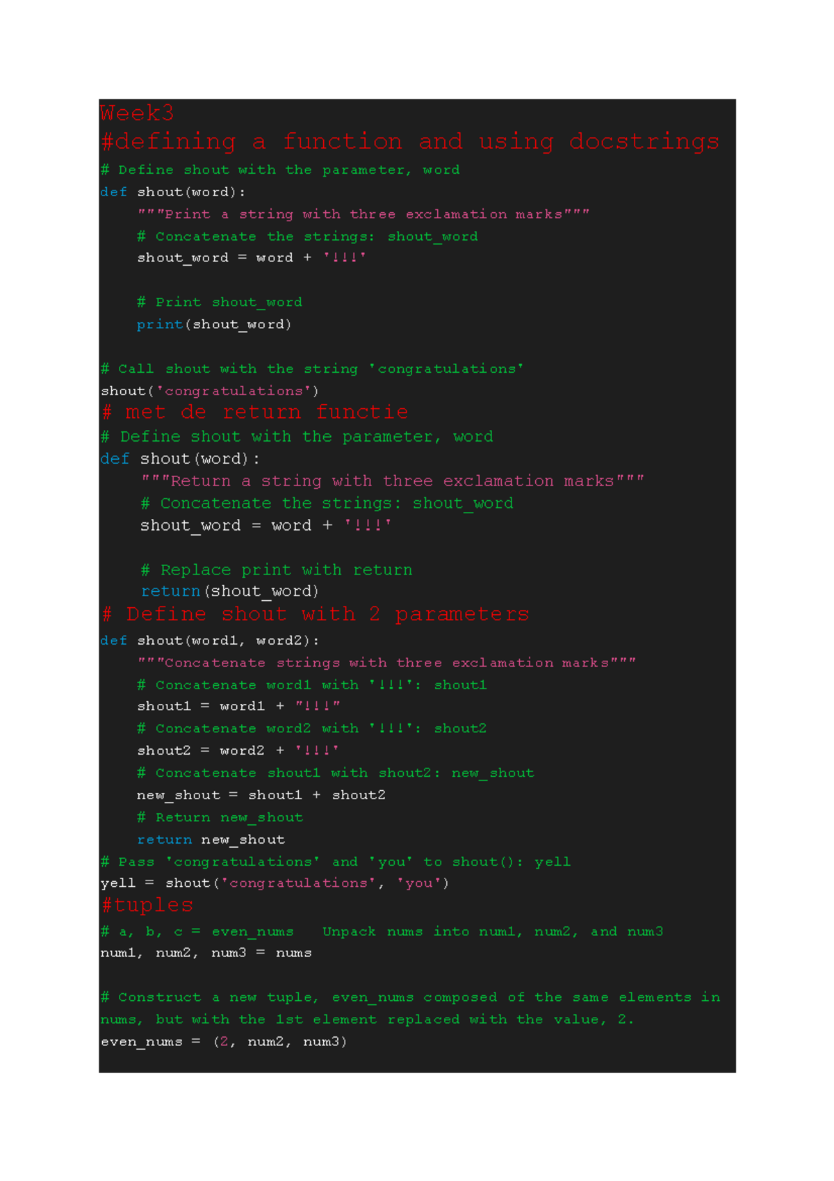 Week 3 Python: Functions, Tuples, and Data Analysis Techniques ...