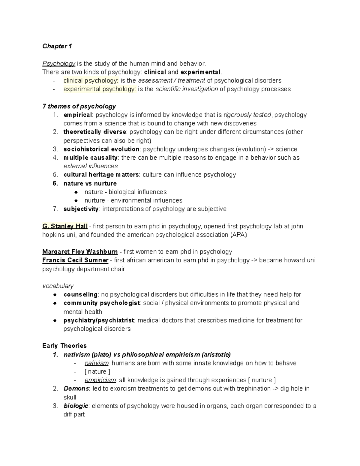 Developmental Psychology: Theories, Stages, and Concepts (PSY 101) - Studocu