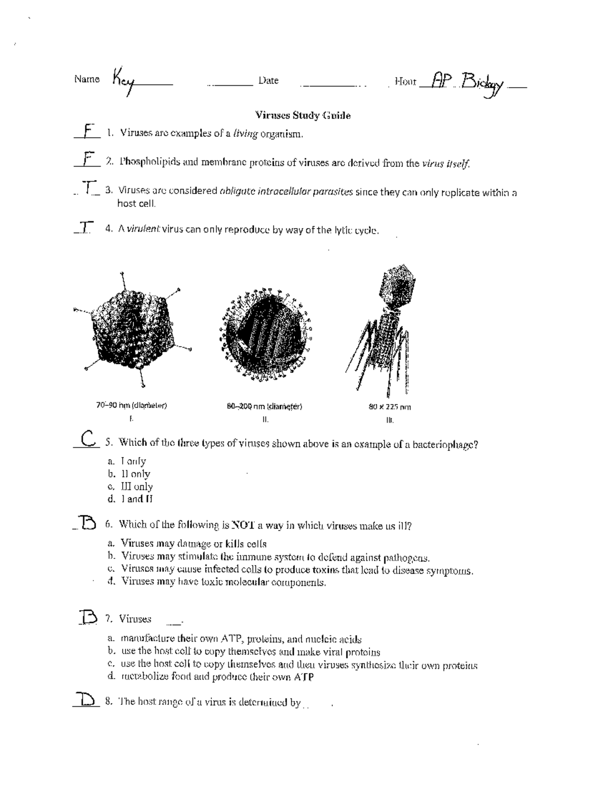 Document Overview and Study Guide for Course ENG101 - Name Key Date ...