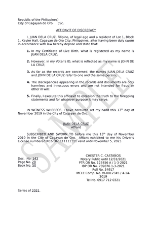 Complaint Sample - Template - Republic of the Philippines REGIONAL ...