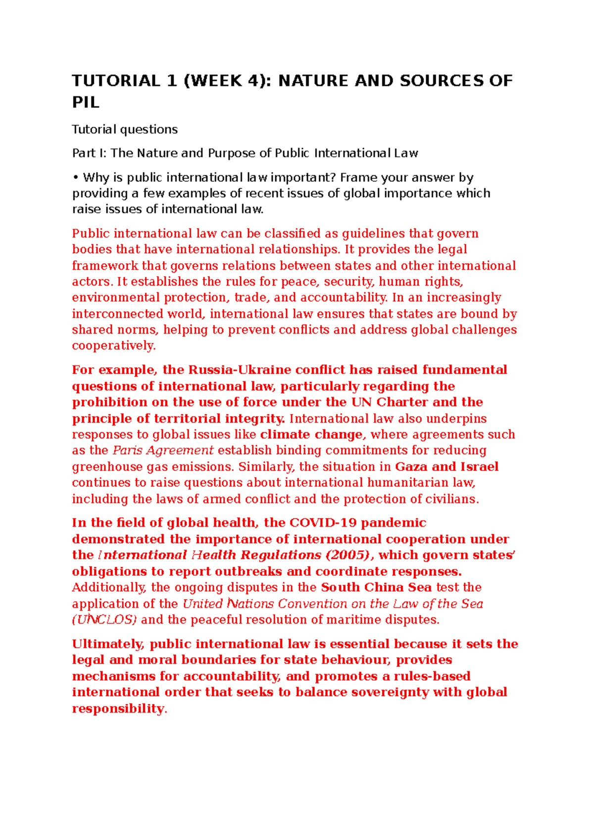 Public International Law Tutorials (PIL 101): Nature, Sources, and ...