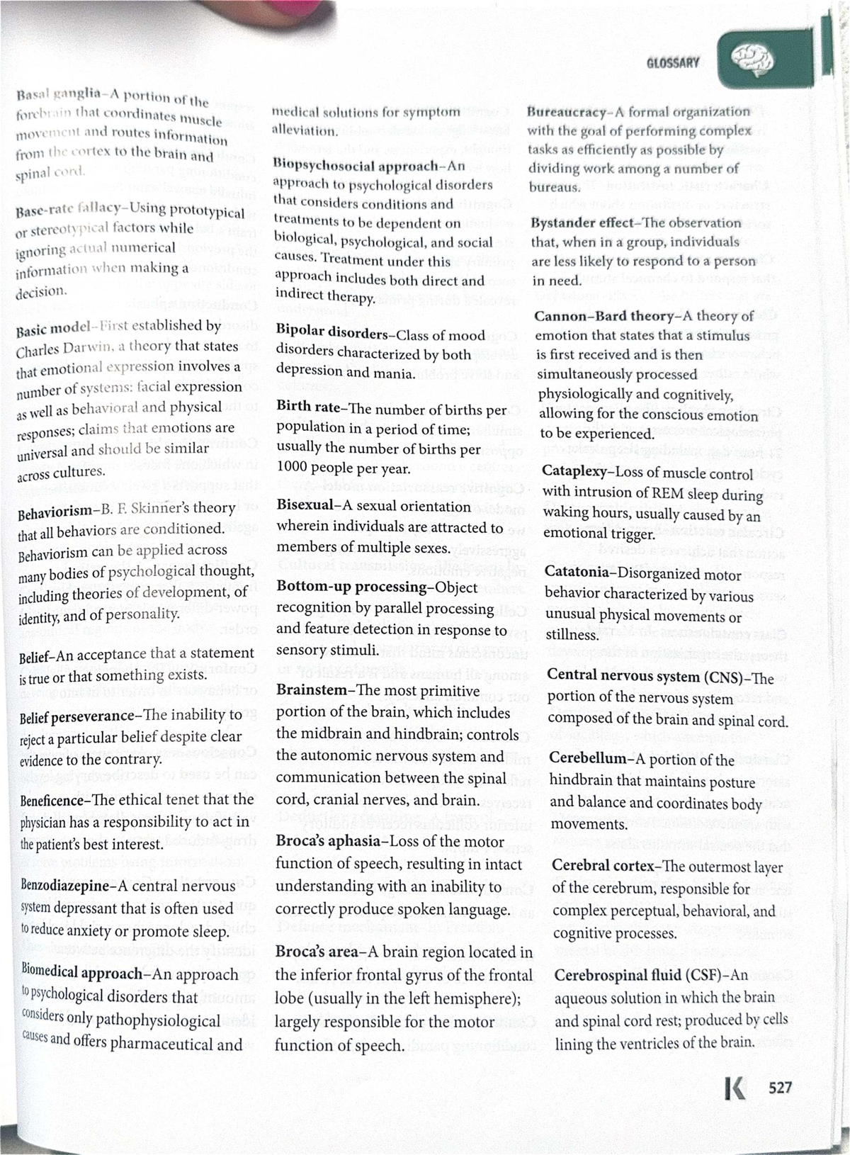 Glossary 2 - Essential Psychology Terms and Definitions for PSY 101 ...