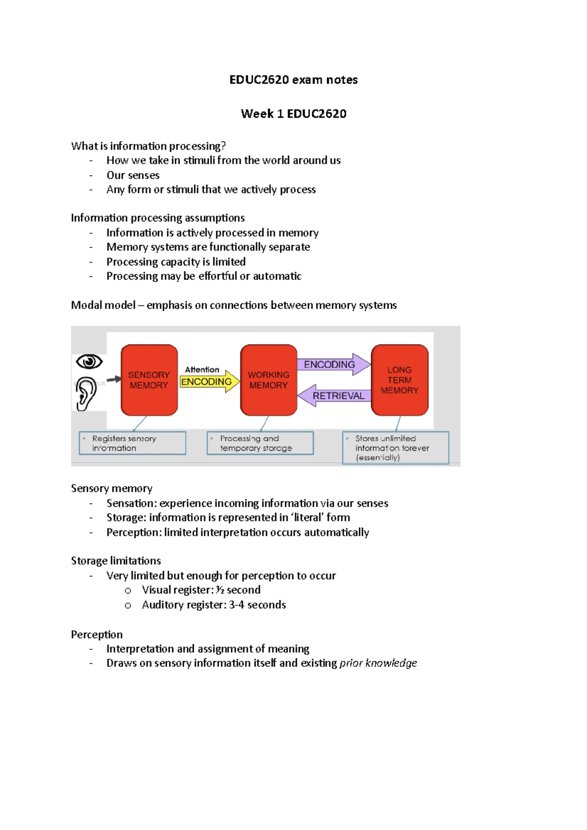 EDUC2620 exam notes - EDUC2620 exam notes Week 1 EDUC What is ...