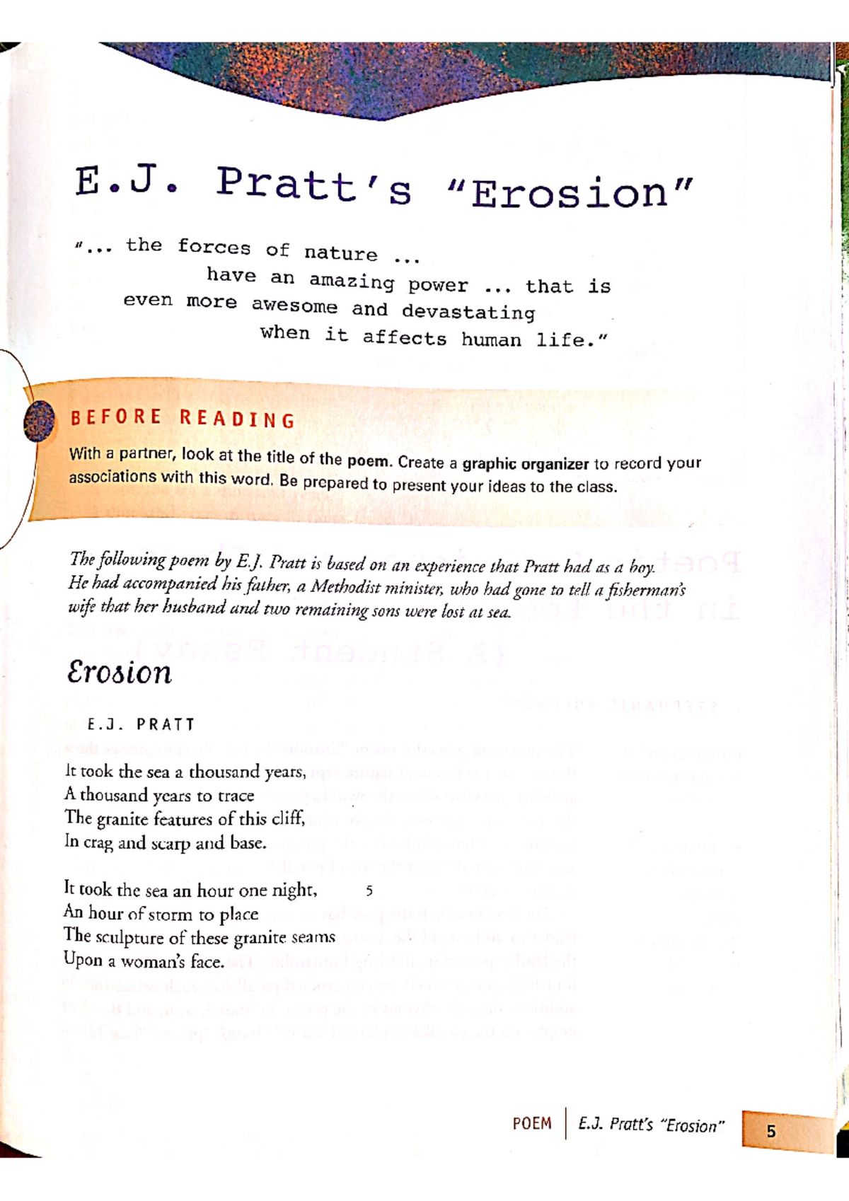 Activity 4 Erosion - E. 11 the forces of nature have an amazing power ...