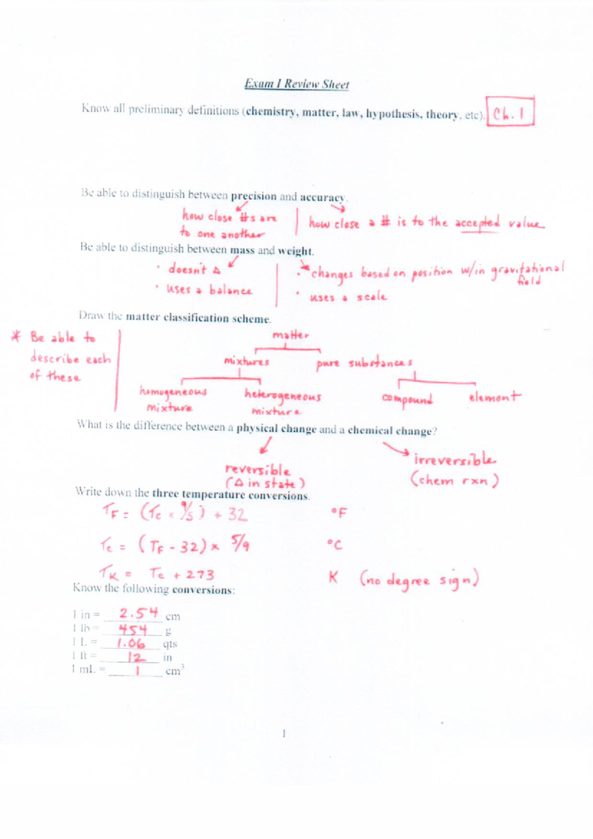 Final Exam Study Guide for ABC123: Key Chemistry Concepts and ...