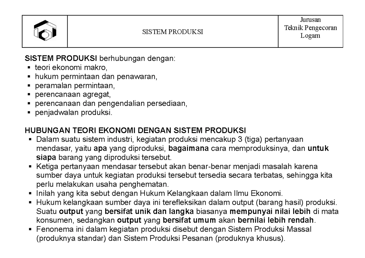 Diagram alir P2KR - Sistem Produksi - DI AGRAM ALI R P 2 K R JURUSAN P ...