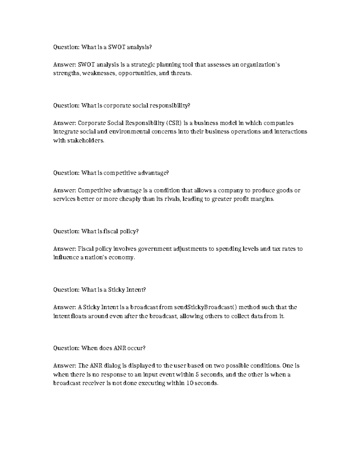 Unritually utriform heugh - Question: What is a SWOT analysis? Answer ...