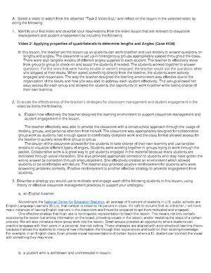 KJM3 Task 1: Classroom Management Plan for 5th Grade SPED Science Class ...