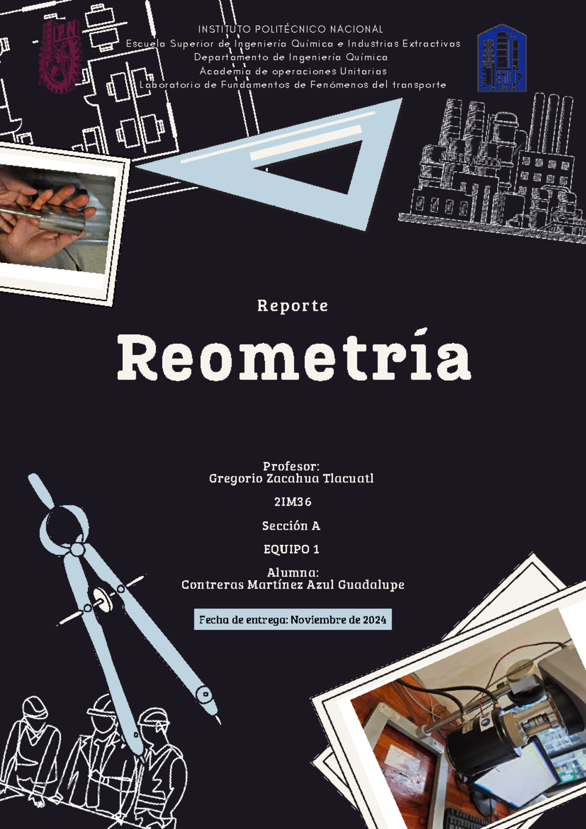 Reometría y viscosidad en fluidos: Reporte de laboratorio 2IM36 - Studocu