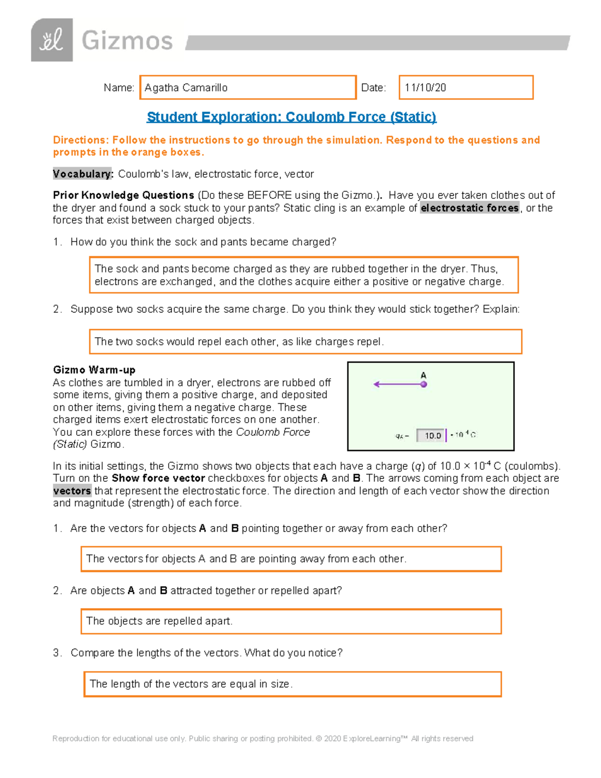 Coulomb Force (Static) Exploration: Understanding Electrostatic ...