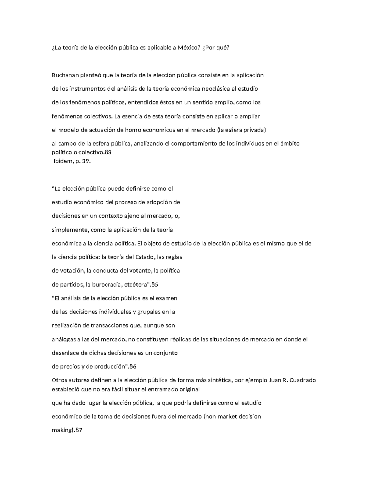 La teoría de la elección pública es aplicable a México Trabajar - ¿La ...