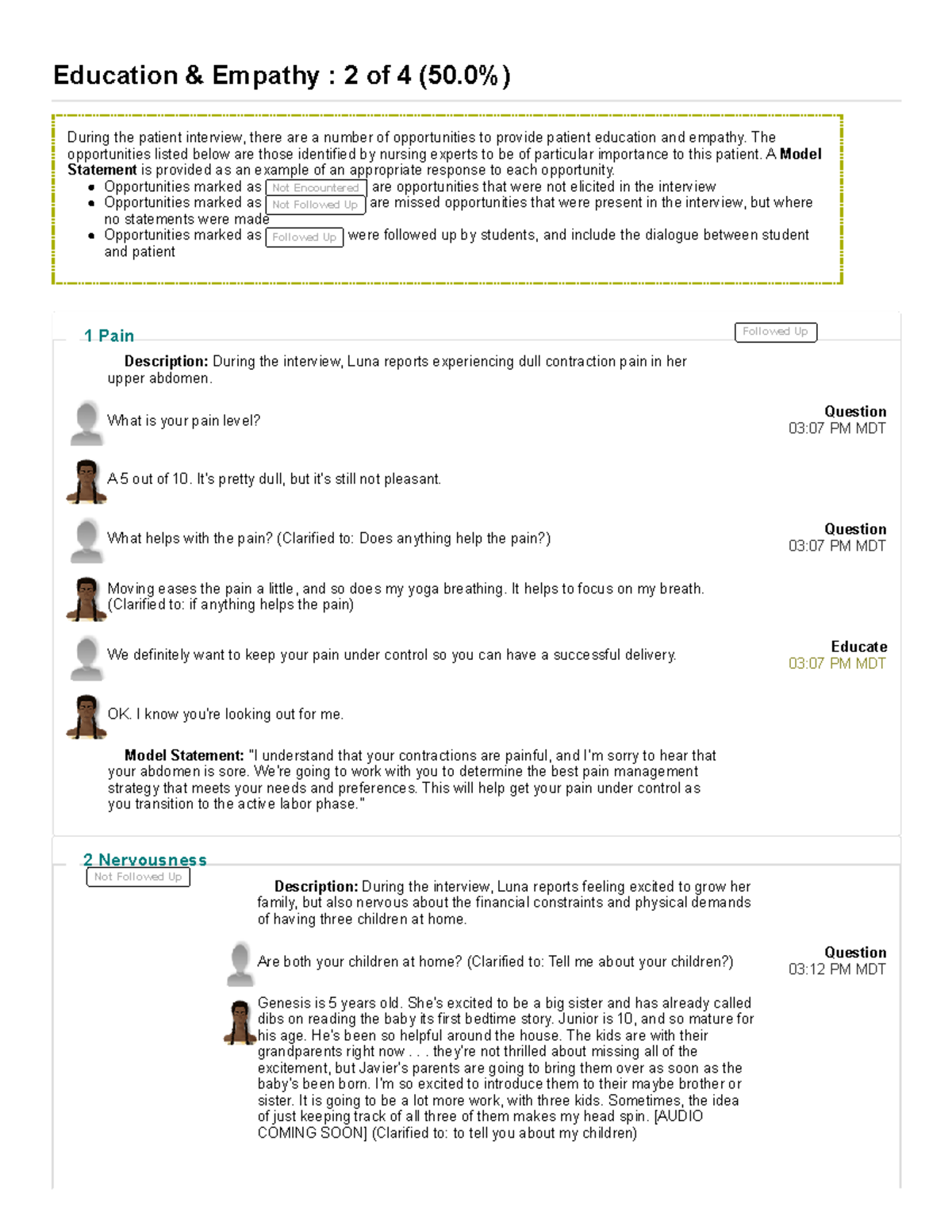 346 Non-Reassuring Fetal Status: Empathy & Patient Education Insights ...