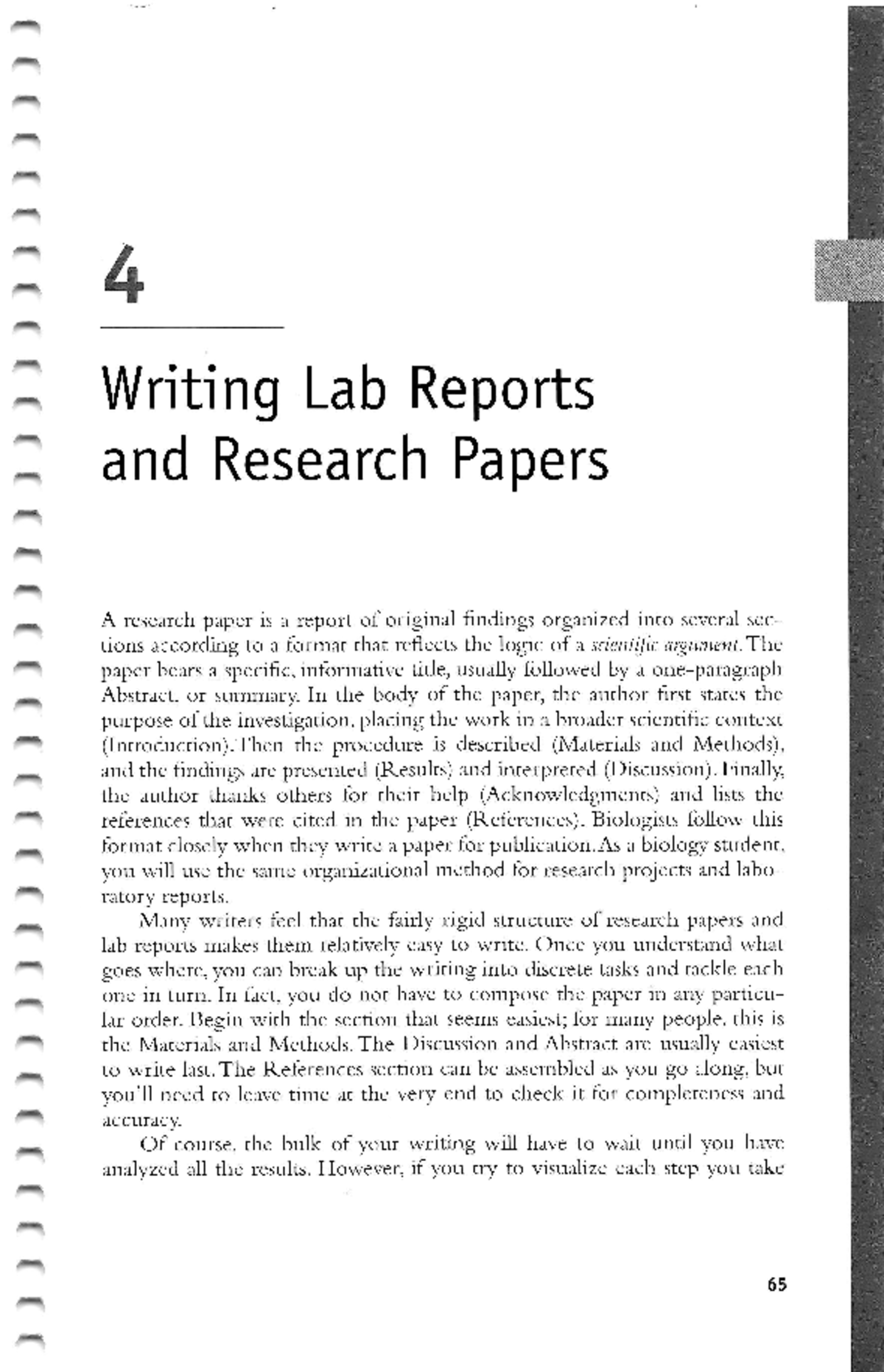 Mc Millan - Writing Papers in the Biological Sciences 6th Ed, Ch. 4 ...