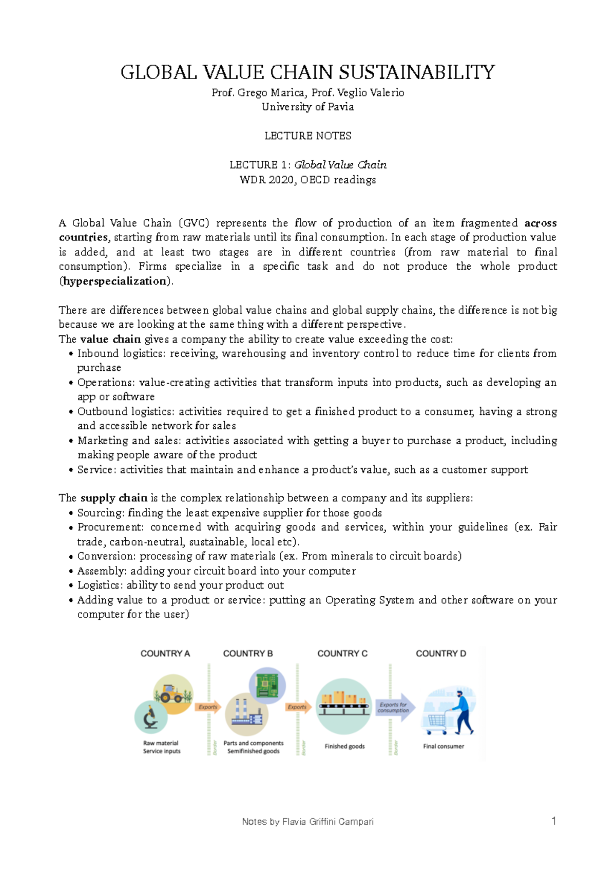 Global Value Chain and Sustainability: Insights from GVCs and Global ...