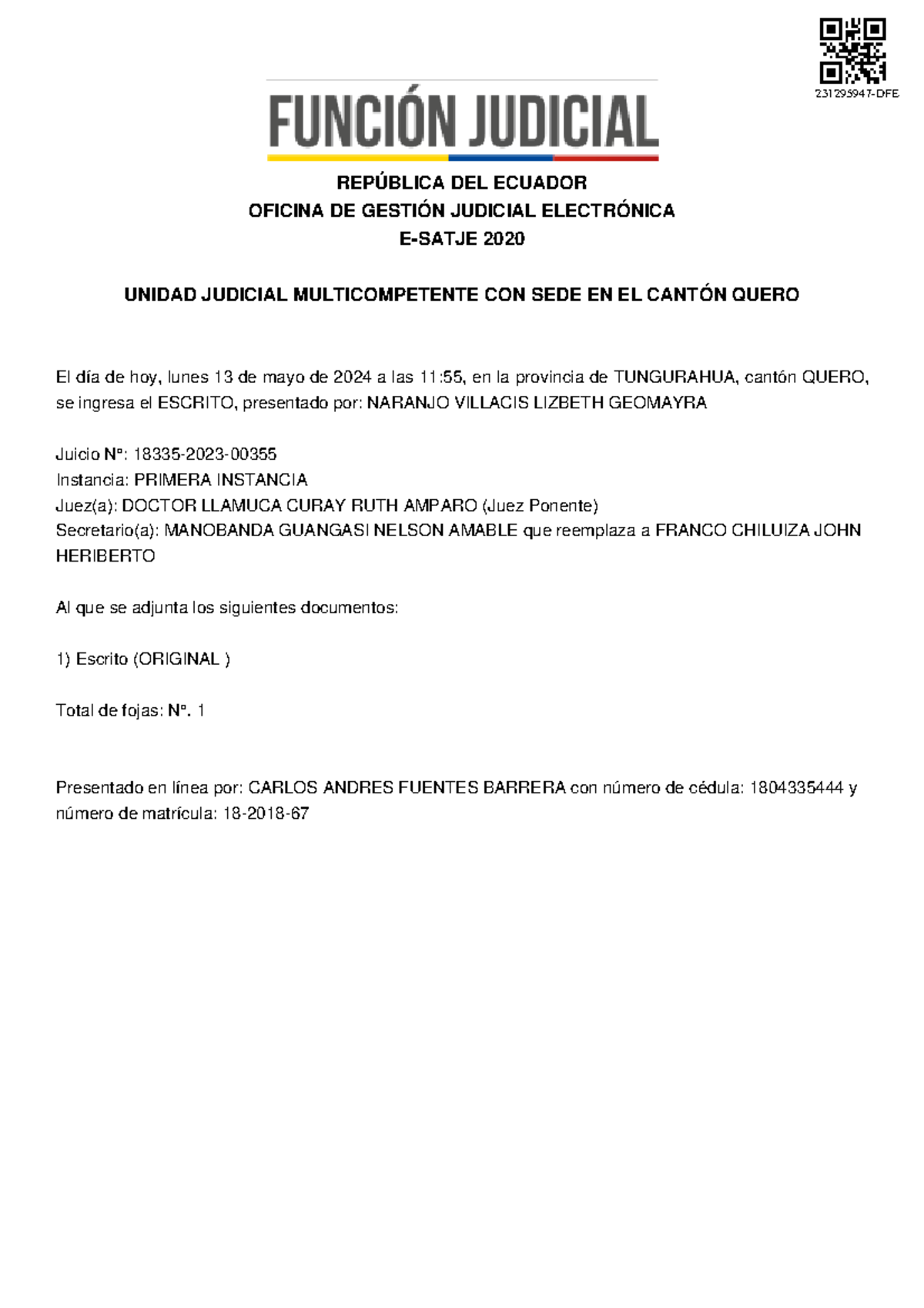 Informe de Oposición al Juicio N° 18335-2023 - E-SATJE 2020 - Studocu