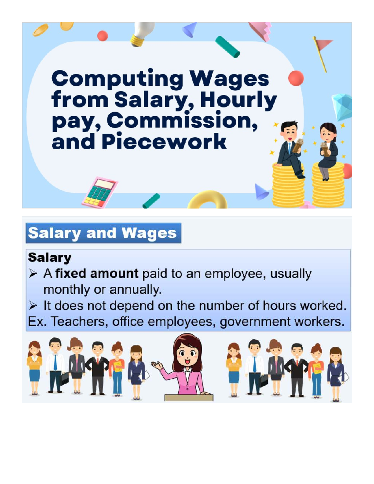 Inbound 7522002: Salary, Wages, and Commission Calculations Guide - Studocu