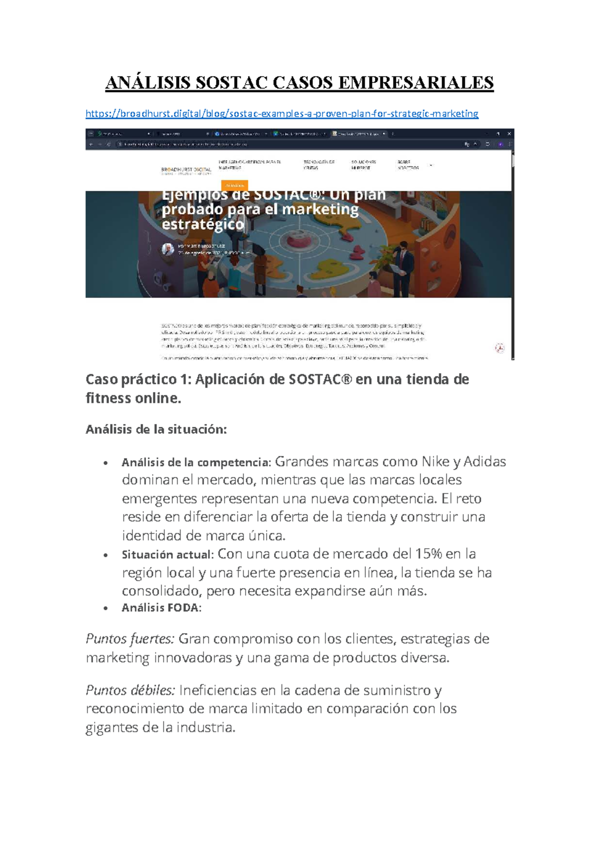 Análisis SOSTAC de Casos Empresariales: Estrategias y Recomendaciones ...
