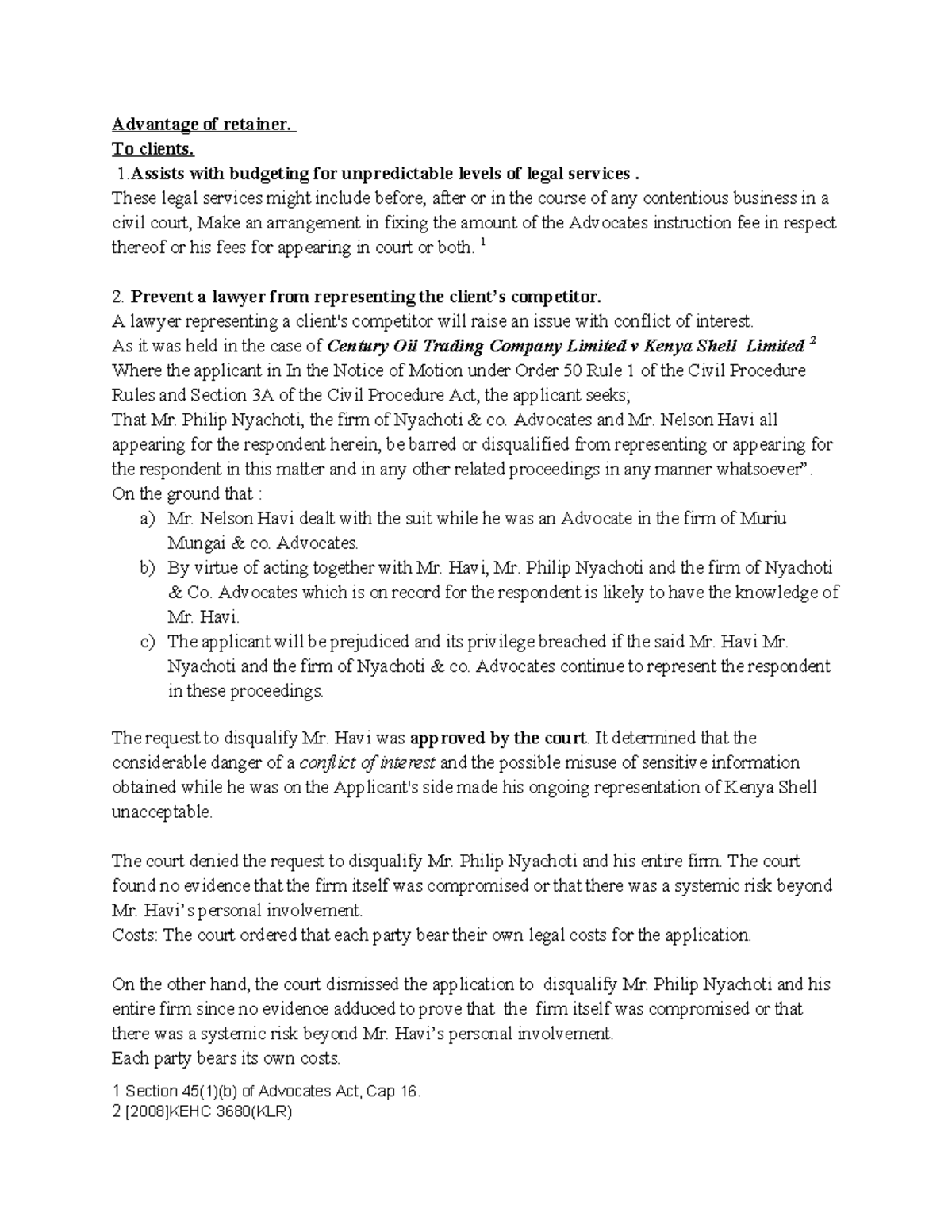 Legal Retainers Advantages: Budgeting & Conflict of Interest Insights ...