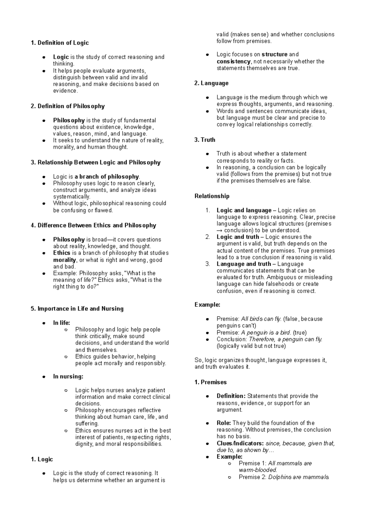Introduction to Logic: Understanding Reasoning and Philosophy - Studocu