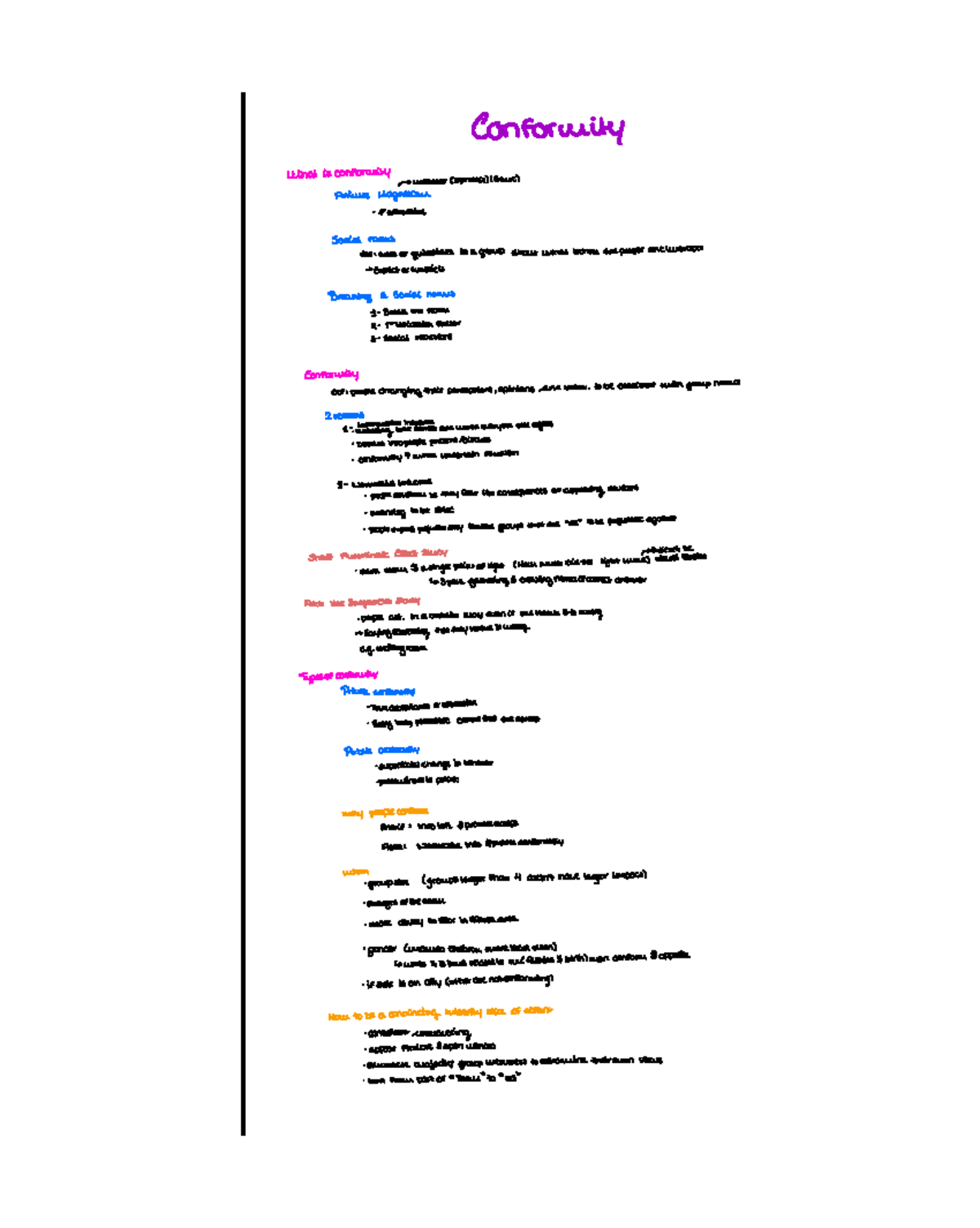 Conformity and Social Norms: Insights and Implications (PSY 101) - Studocu