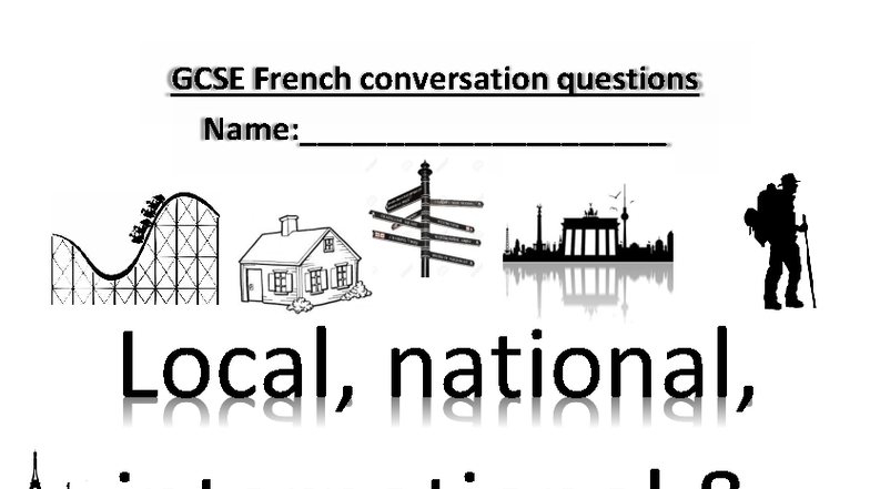GCSE French Theme 2 Conversation Questions Guide - Studocu