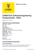 COMP1531 - UNSW Sydney - Sofware Engineering Fundamentals - Studocu