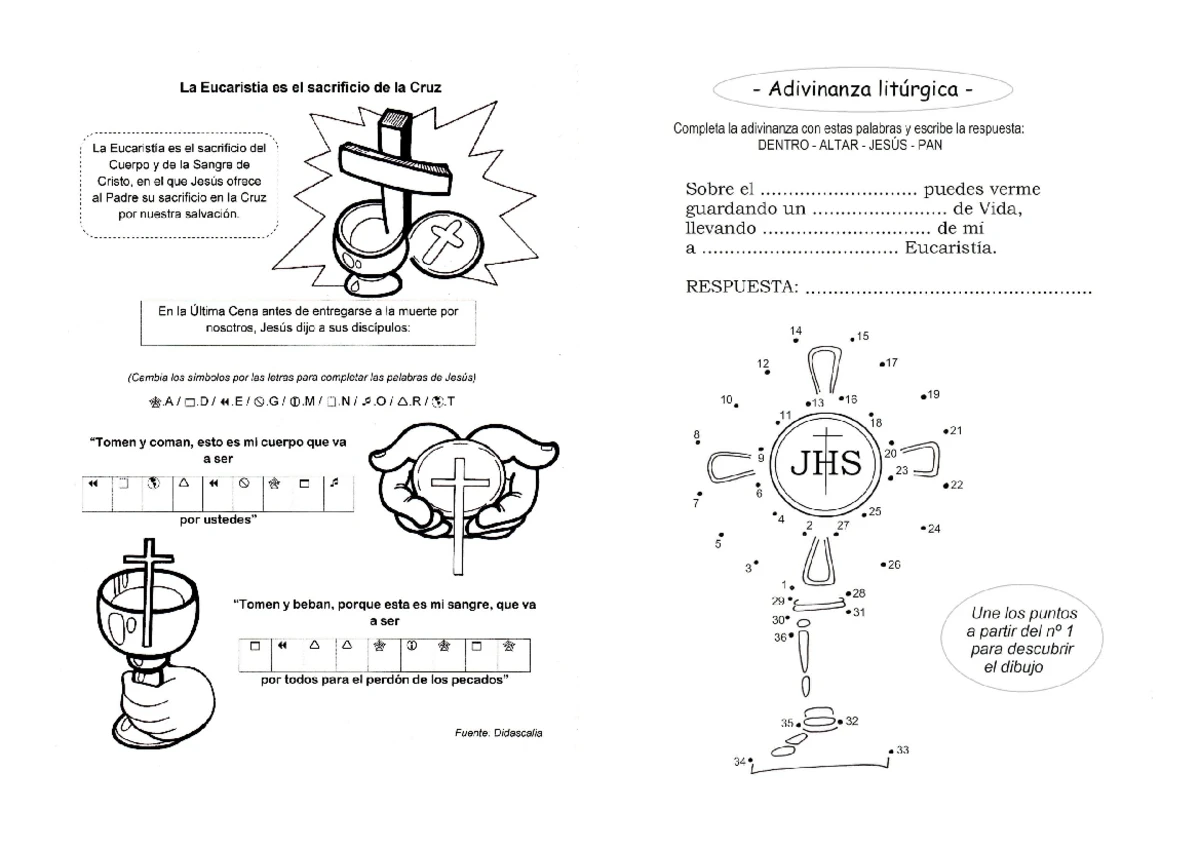 Cuestionario de Eucaristía - Corpus Christi 2024 - Studocu