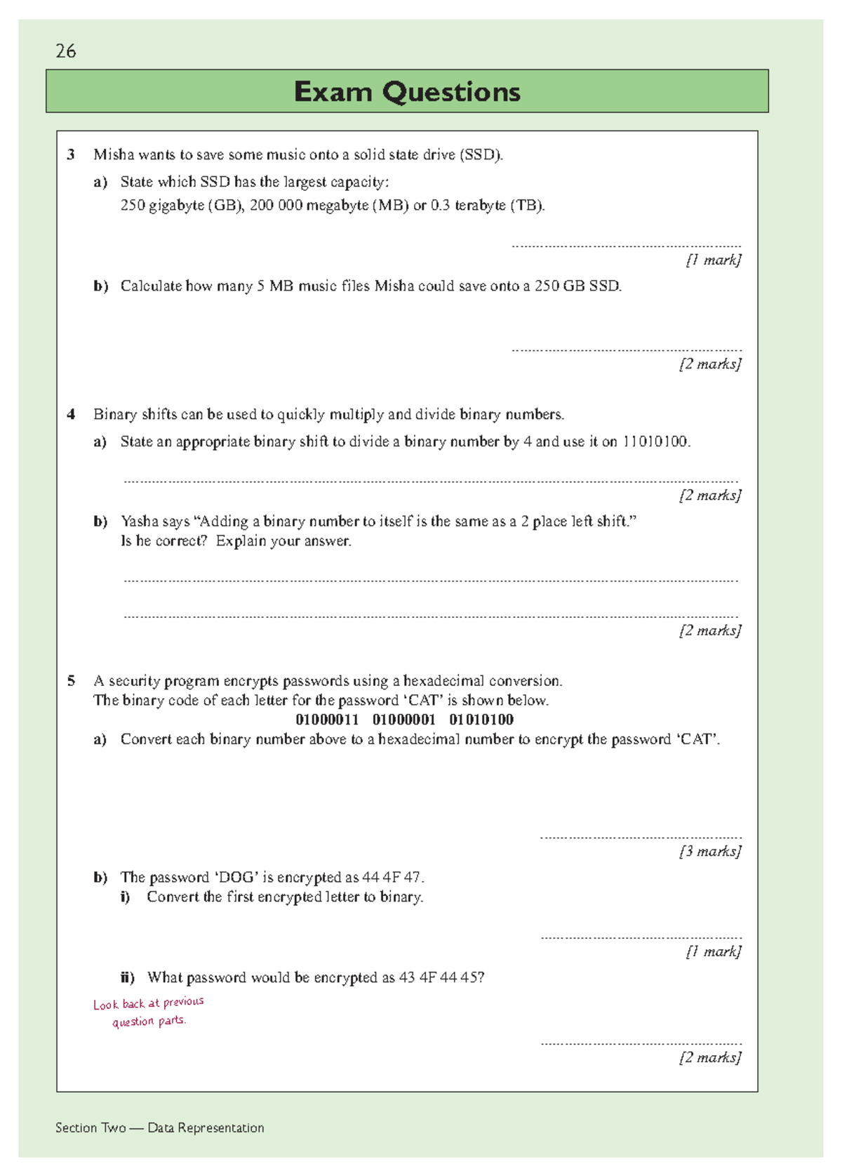 HW Data Rep Extra Questions: 26 Exam Questions for Revision Guide - Studocu