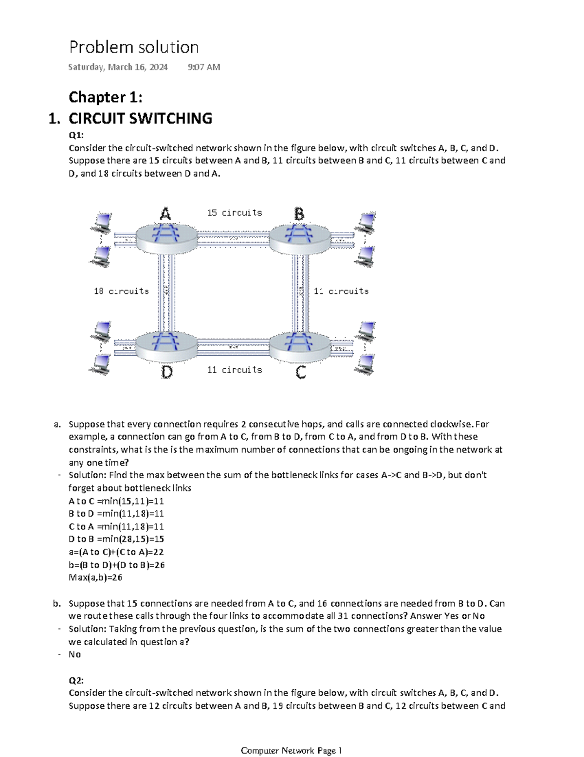 Computer Networks - Midterm Exam Review Notes - Studocu