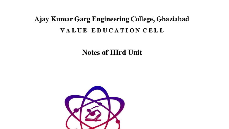 UHVPE Unit III Notes: Harmony in Family & Human Relationships - Studocu