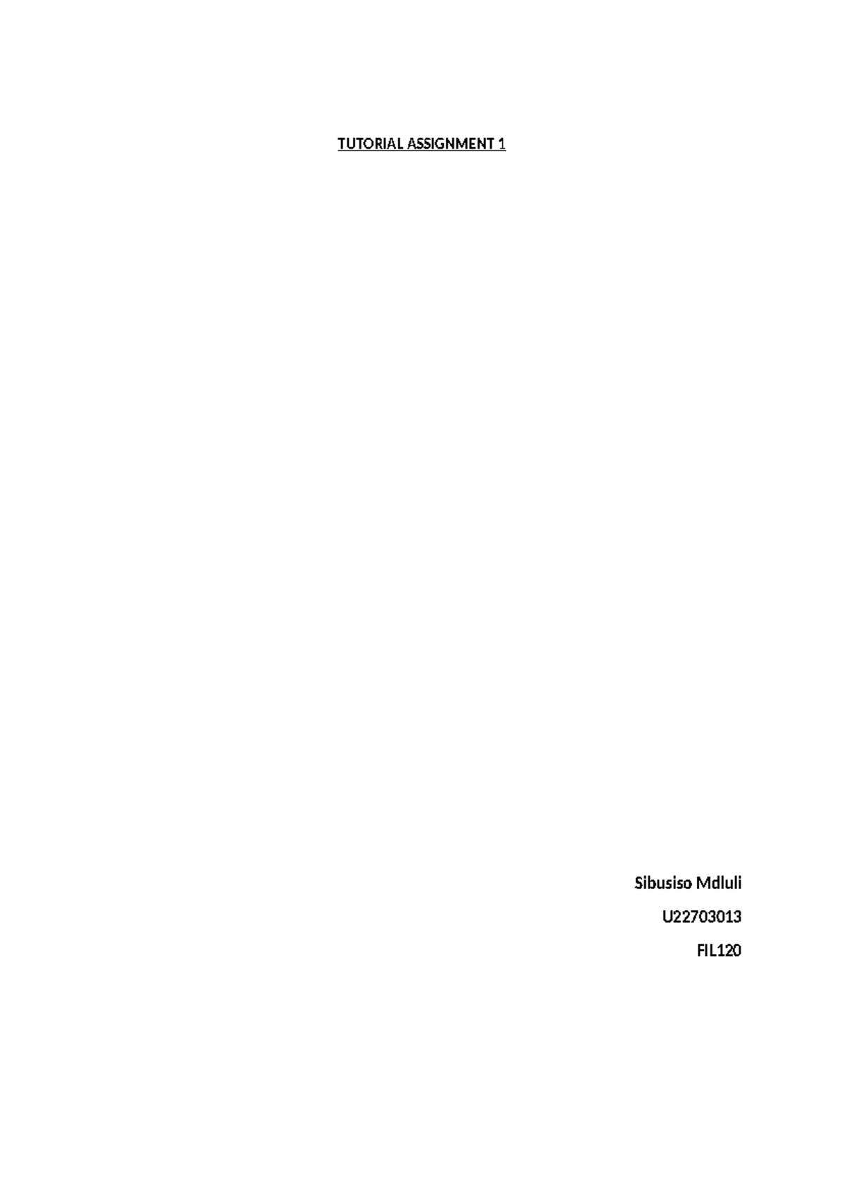 FIL120 Tutorial Assignment 1: Morality vs. Ethics Explained - Studocu