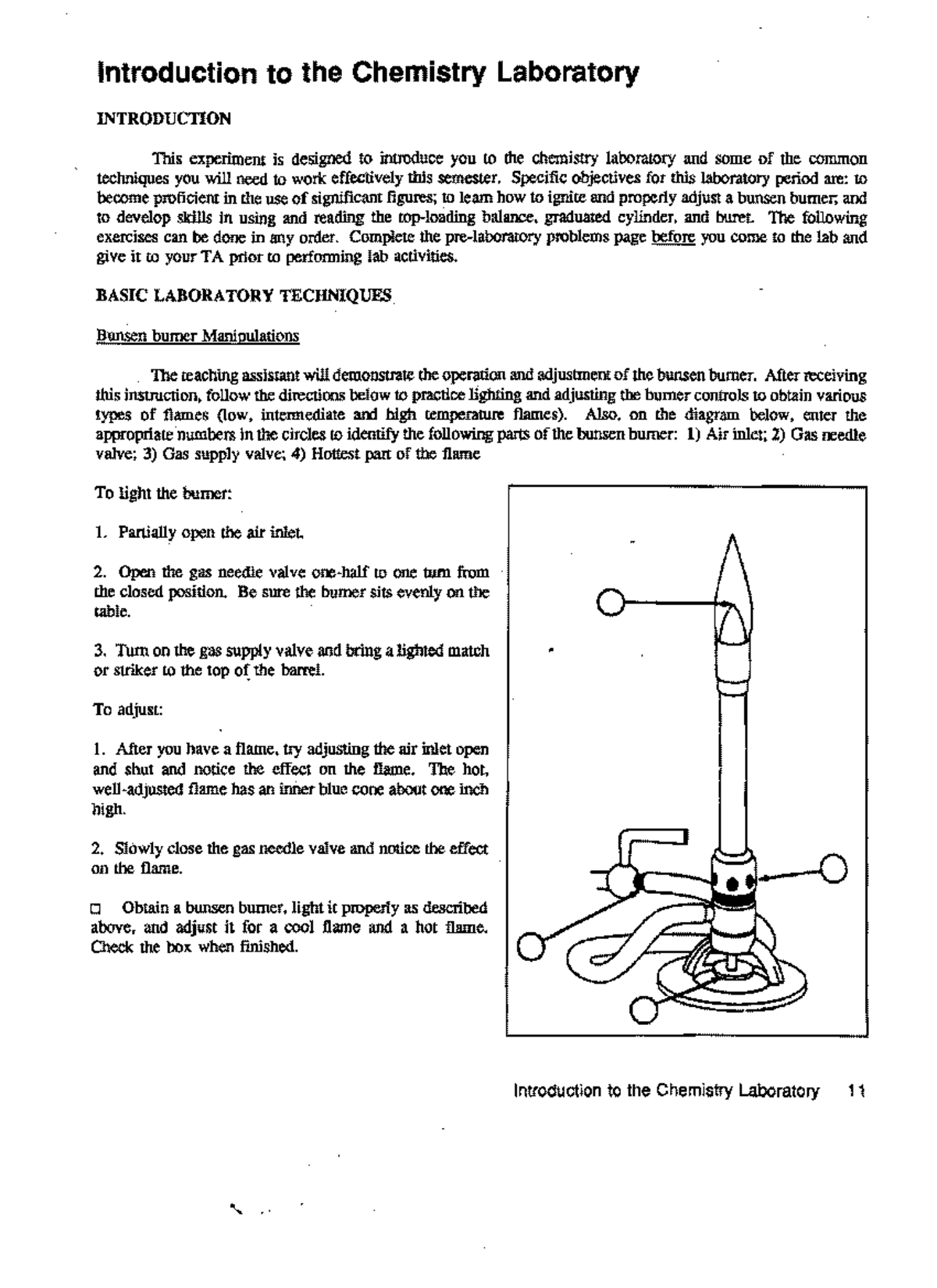 Introduction TOthe CHEMlab - Introduction to the Chemistry Laboratory ...