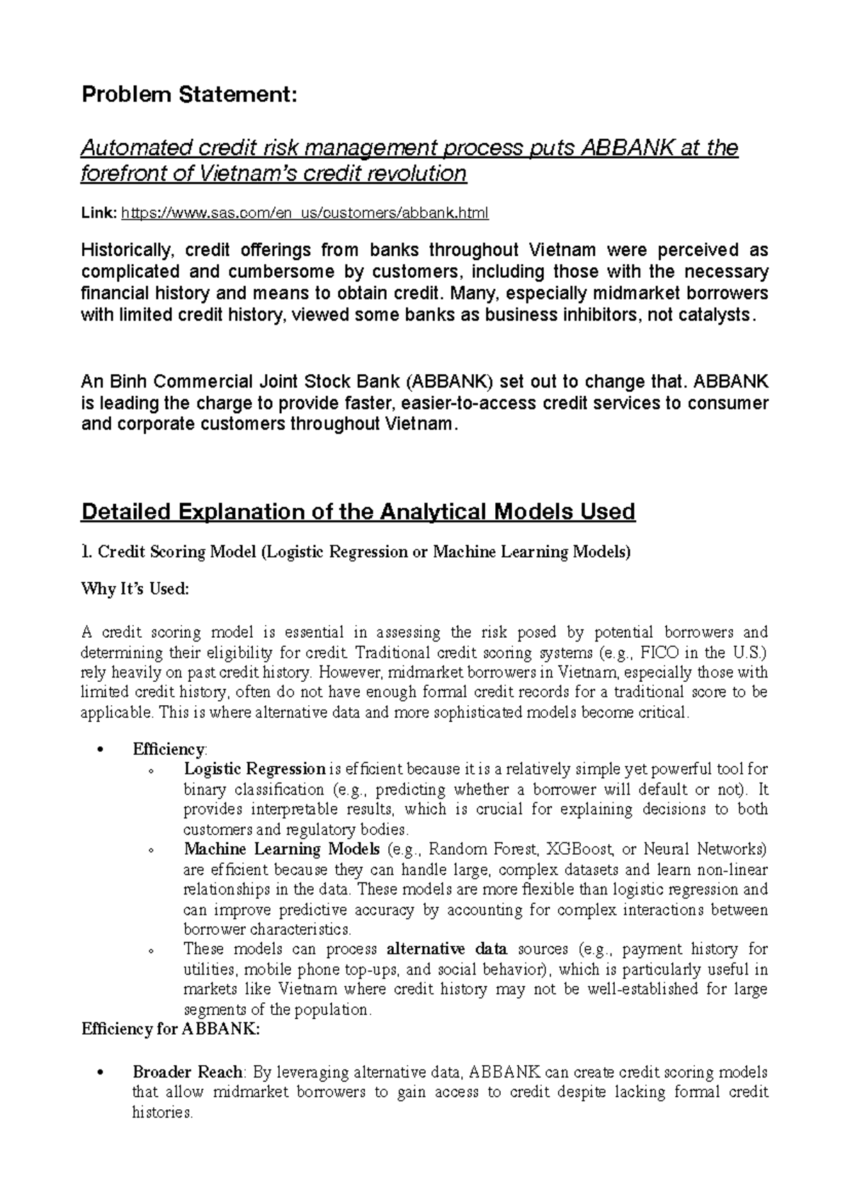 Course Project - Problem Statement: Automated credit risk management ...