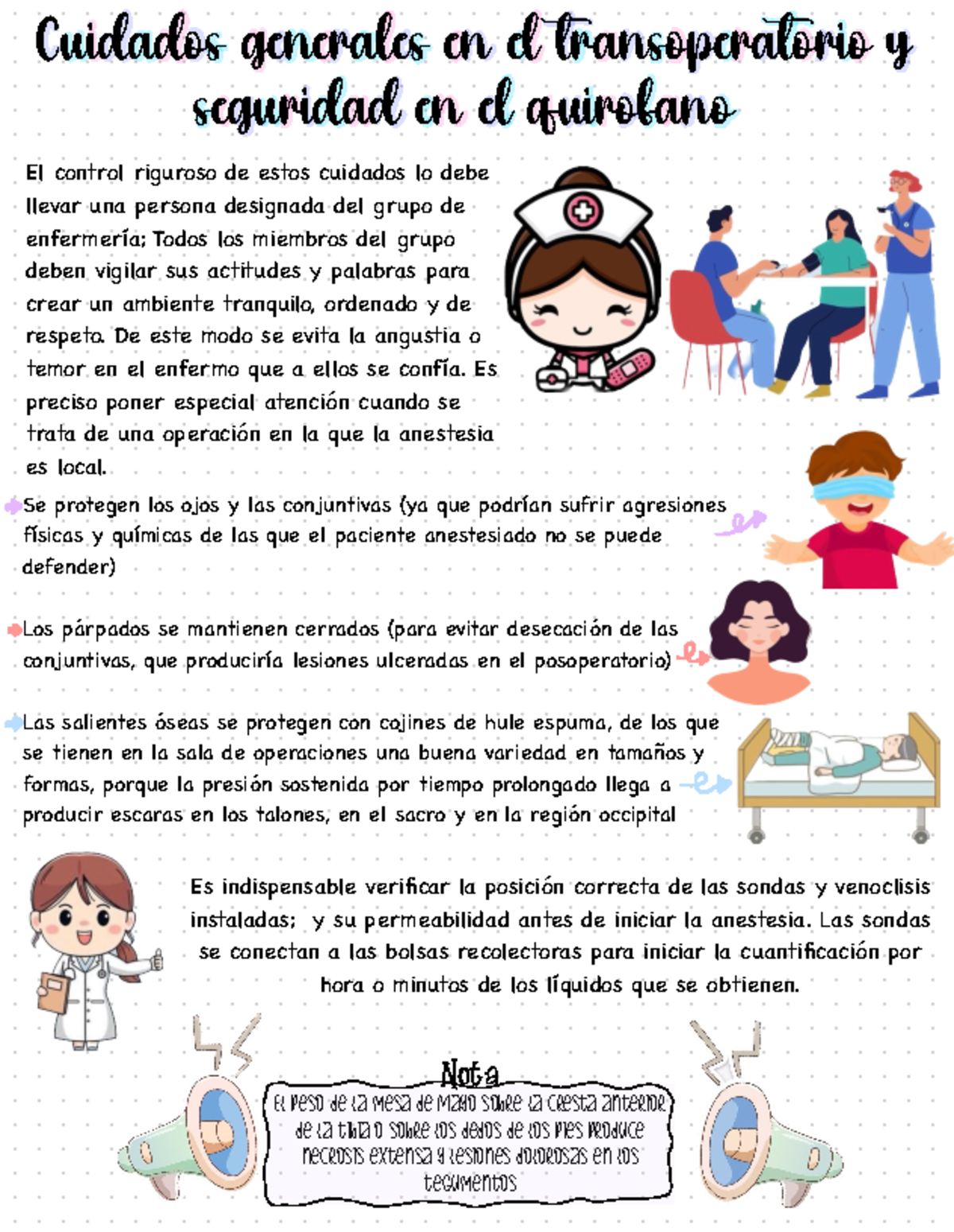 - Resumen de cirugía archundia - Cuidados generales en el ...