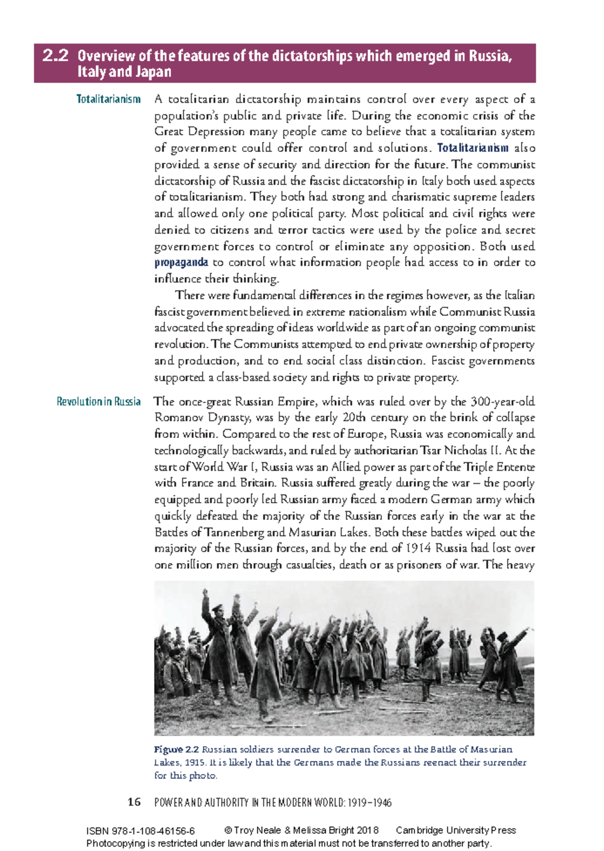 Power and Authority in Modern Dictatorships: Overview for HIST 101 ...