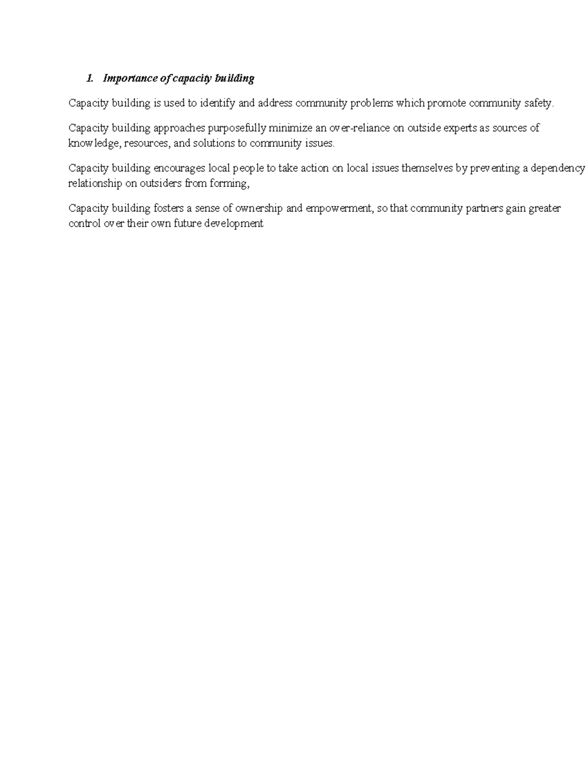 Capacity Building: Empowering Communities for Sustainable Development ...