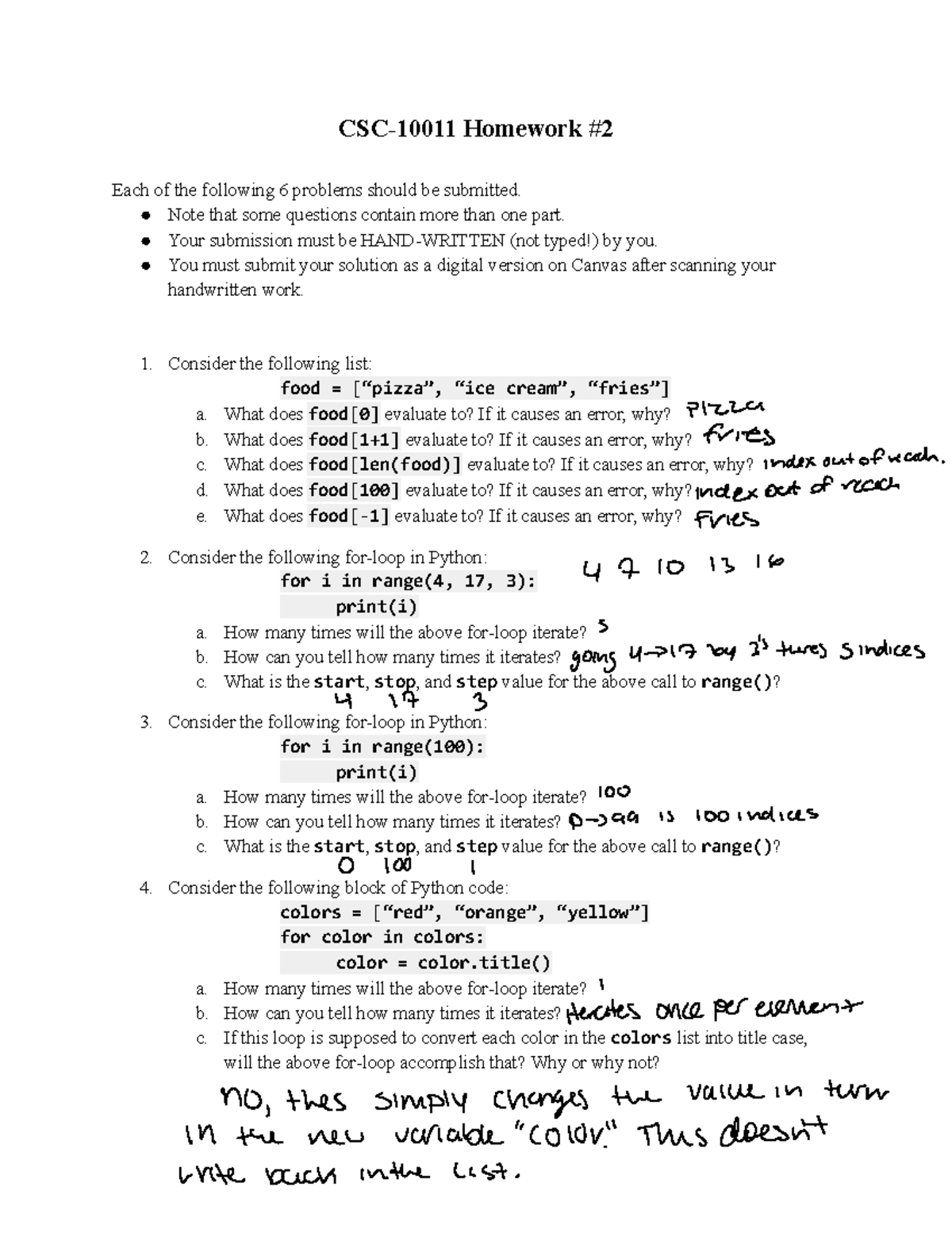 HW2 - Python Homework 2: Problem Set Submission Guidelines - Studocu