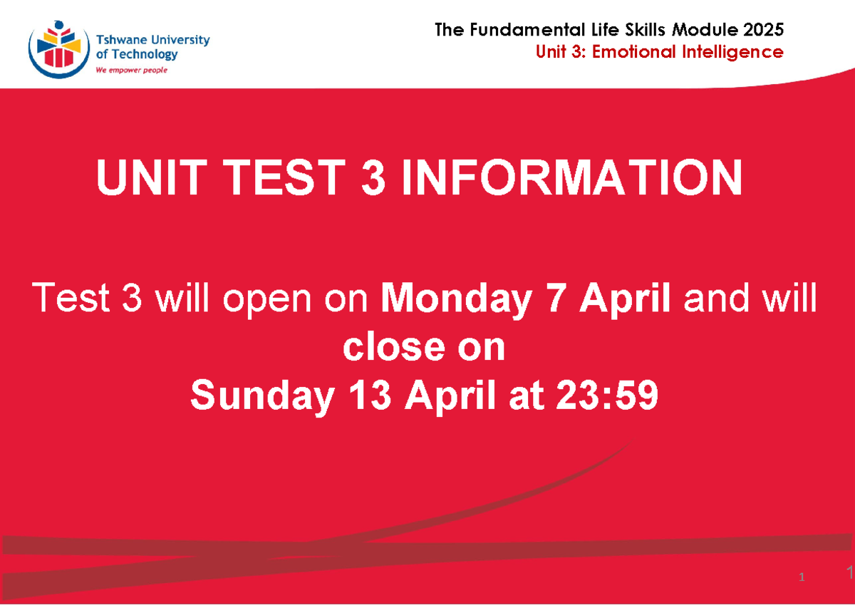 Unit Test 3 Scope 2025 - ####### 1 Corporate Affairs and Marketing (CA ...