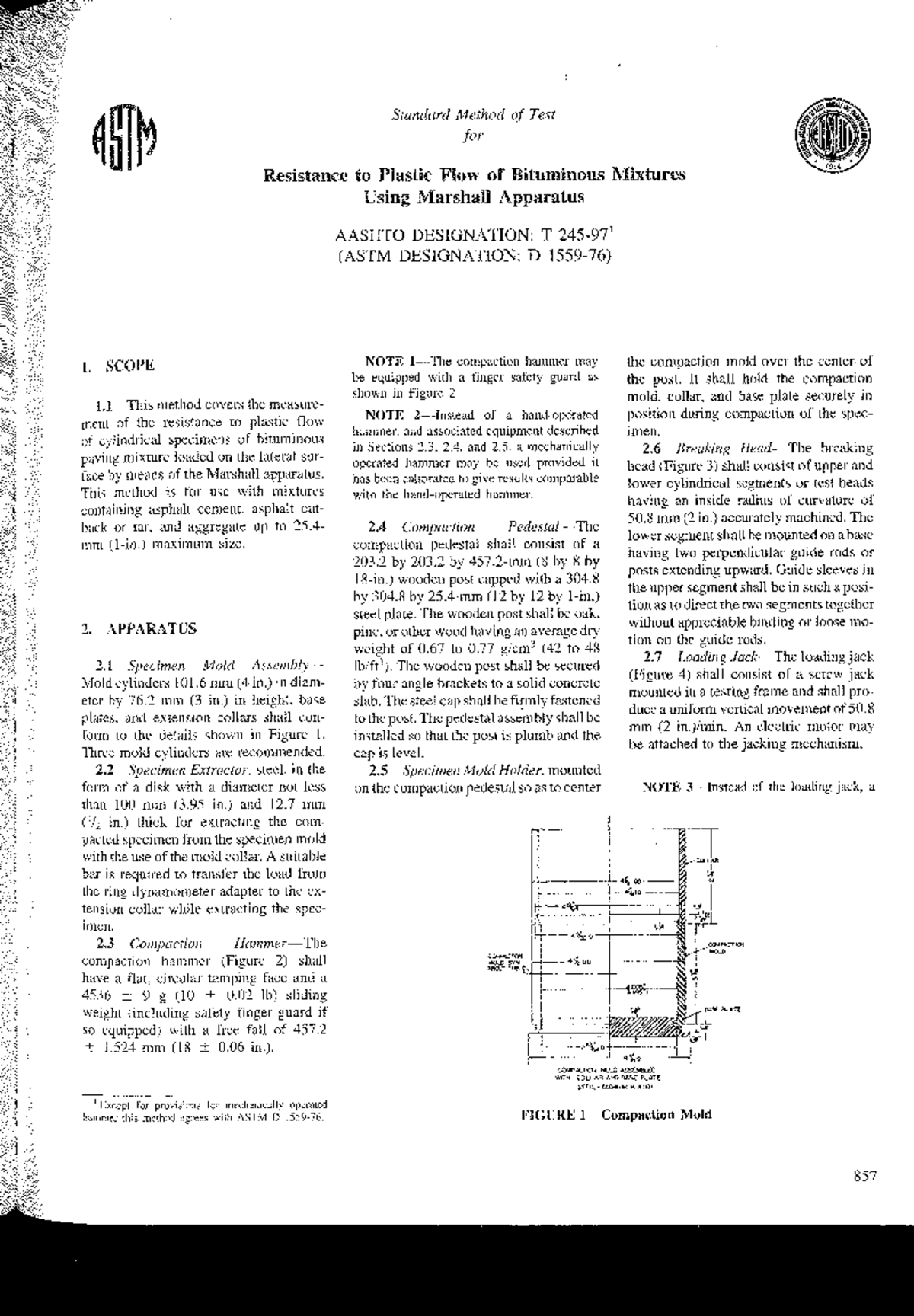 ASTM D1559-89 - ASTM - BA Communication - Studocu