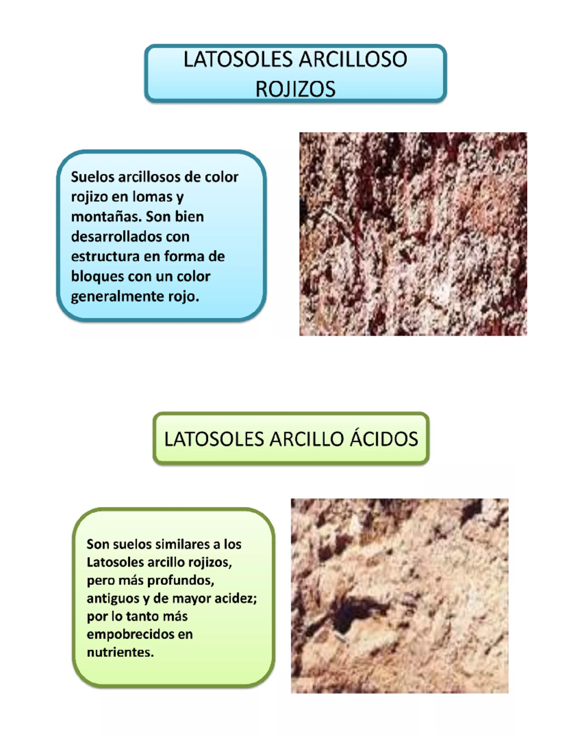 Tipos de Suelos: Latosoles, Andisoles, Litosoles y Aluviales - Studocu