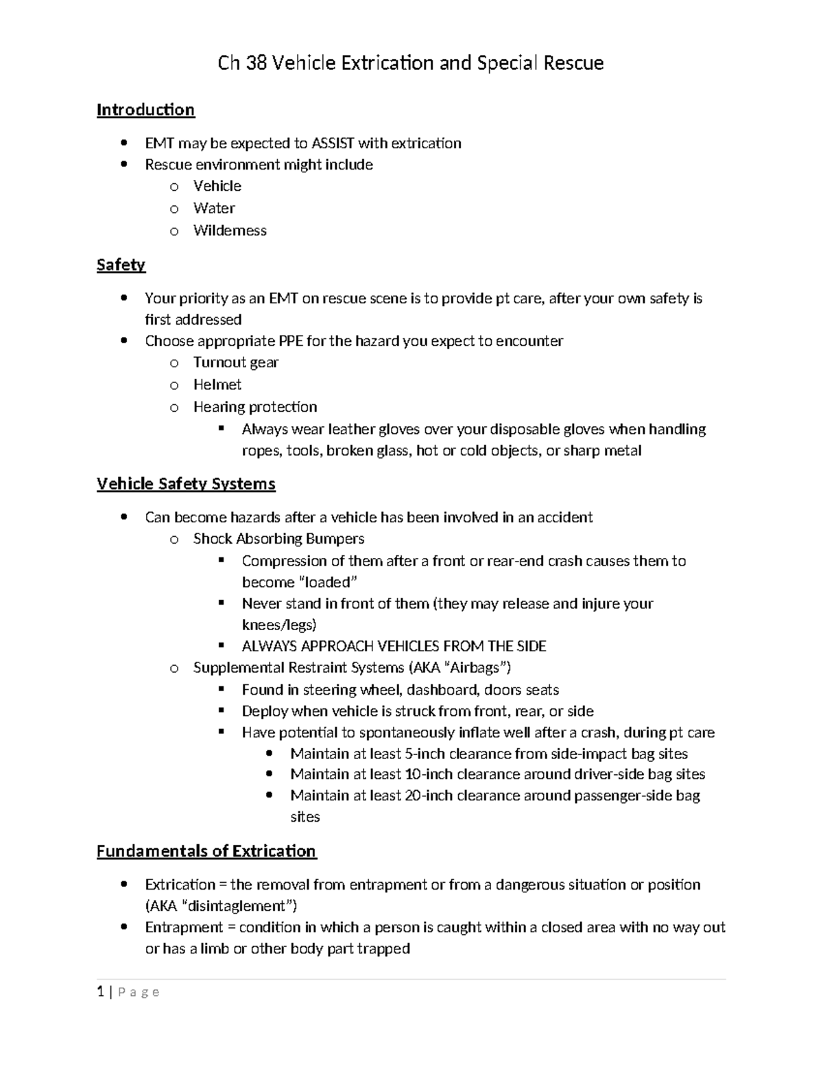 Ch 38 Vehicle Extrication and Special Rescue: EMT Procedures and ...