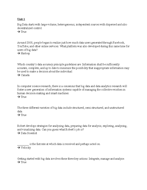 CS 3307 Old Questions - All quizzes - Unit 1 UNIX and Linux are very ...