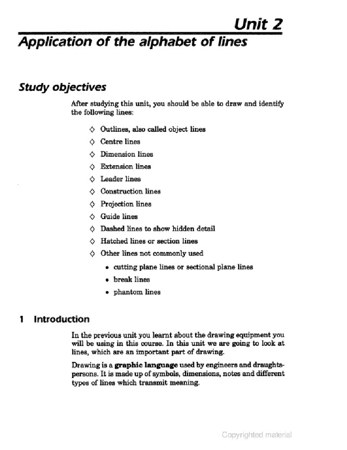 Unit 2: Application of the Alphabet of Lines - Studocu