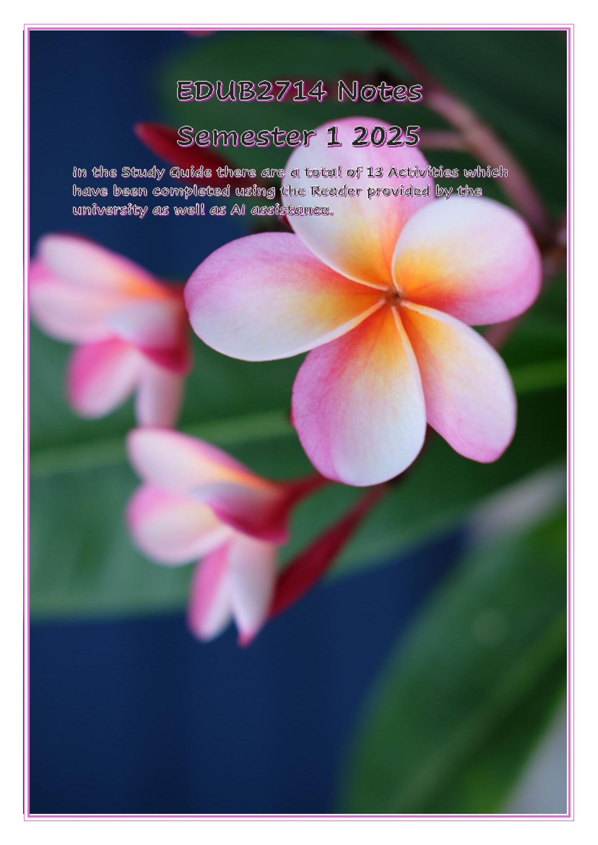 EDUB2714 Study Guide: Approaches to Teaching & Curriculum Perspectives ...