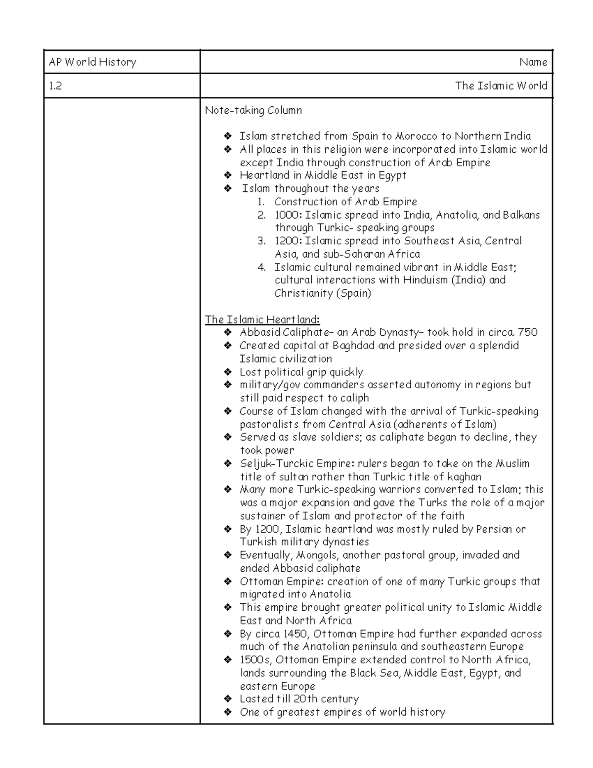 Decolonization Graphic Organizer: Units 8.5 & 8.6 Summary - Studocu