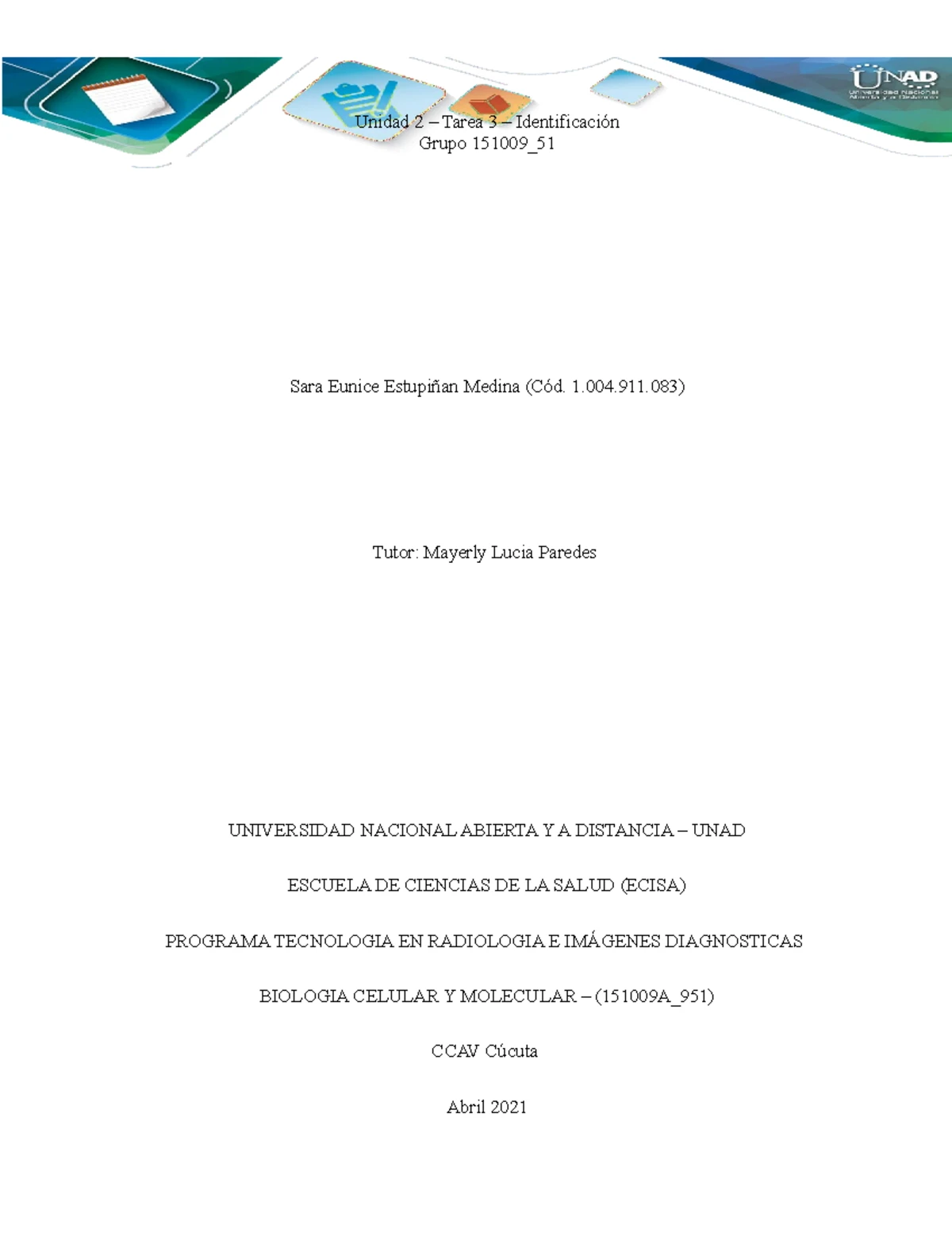 Tarea 2 colaborativo - Tarea 2- IdentificaciÛn de la cÈlula como unidad ...