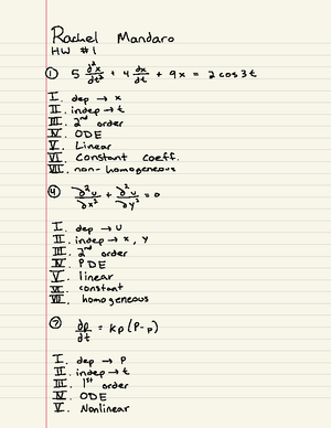 Differential Equations Class 12 - Friday, September 23,2022 2:57 PM Ch ...